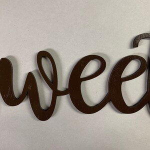 Sweet Sign- Laser Cut Sweet Wording- Sweet - Etsy