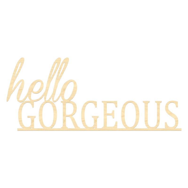 Hello Gorgeous Neon Sign - Etsy