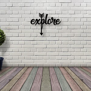 Explore Sign Explore Laser Cut Wording Explore Wooden Cut - Etsy