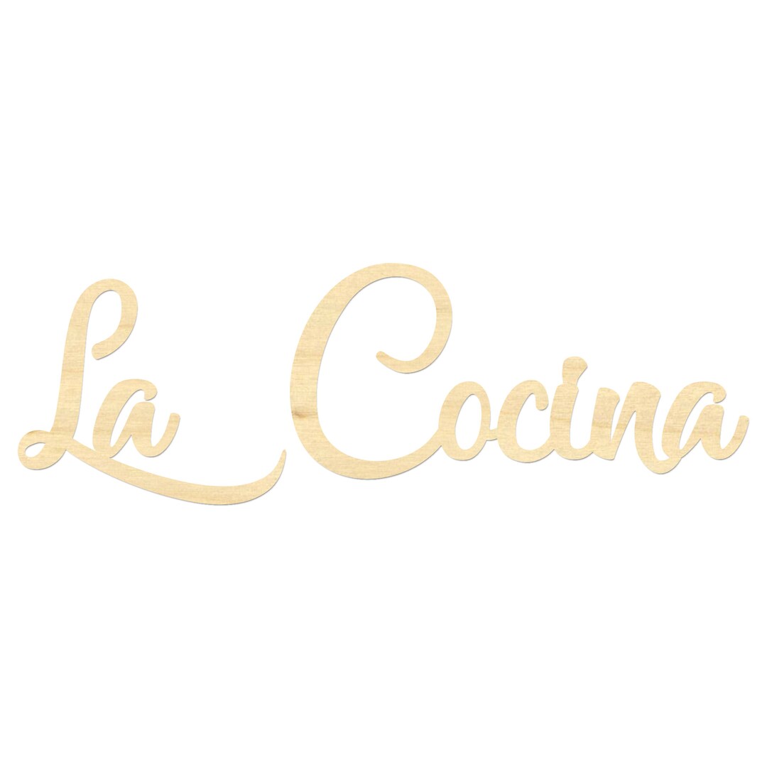 La Cocina Wording- Spanish Kitchen Sign - Etsy