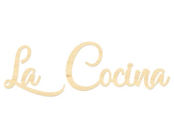 La Cocina Wood Sign - Etsy