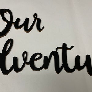 Our Adventures Sign-our Adventures Wooden Wording - Etsy