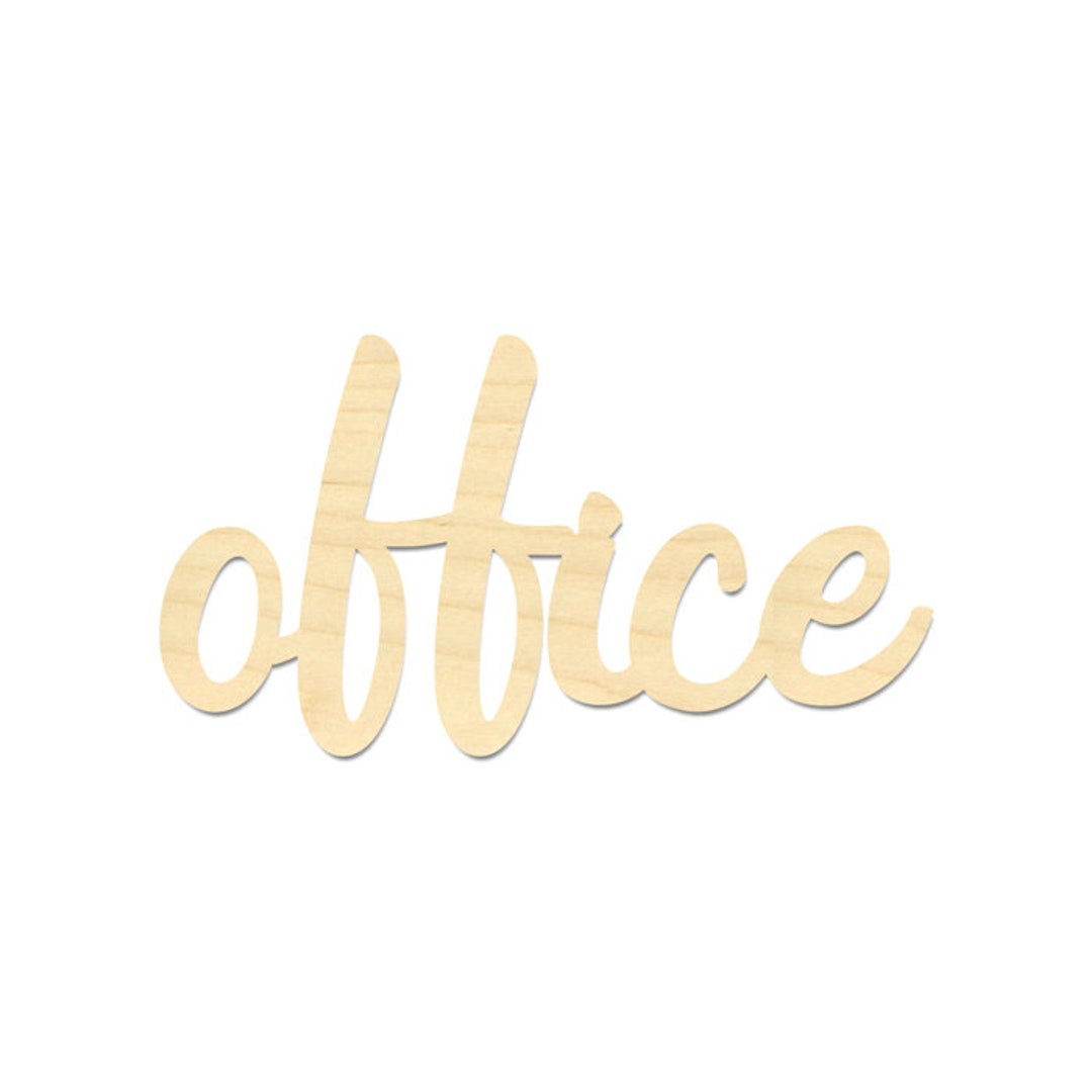 Office Wording Sign- Laser Cut Office Wording- Office Decor - Etsy