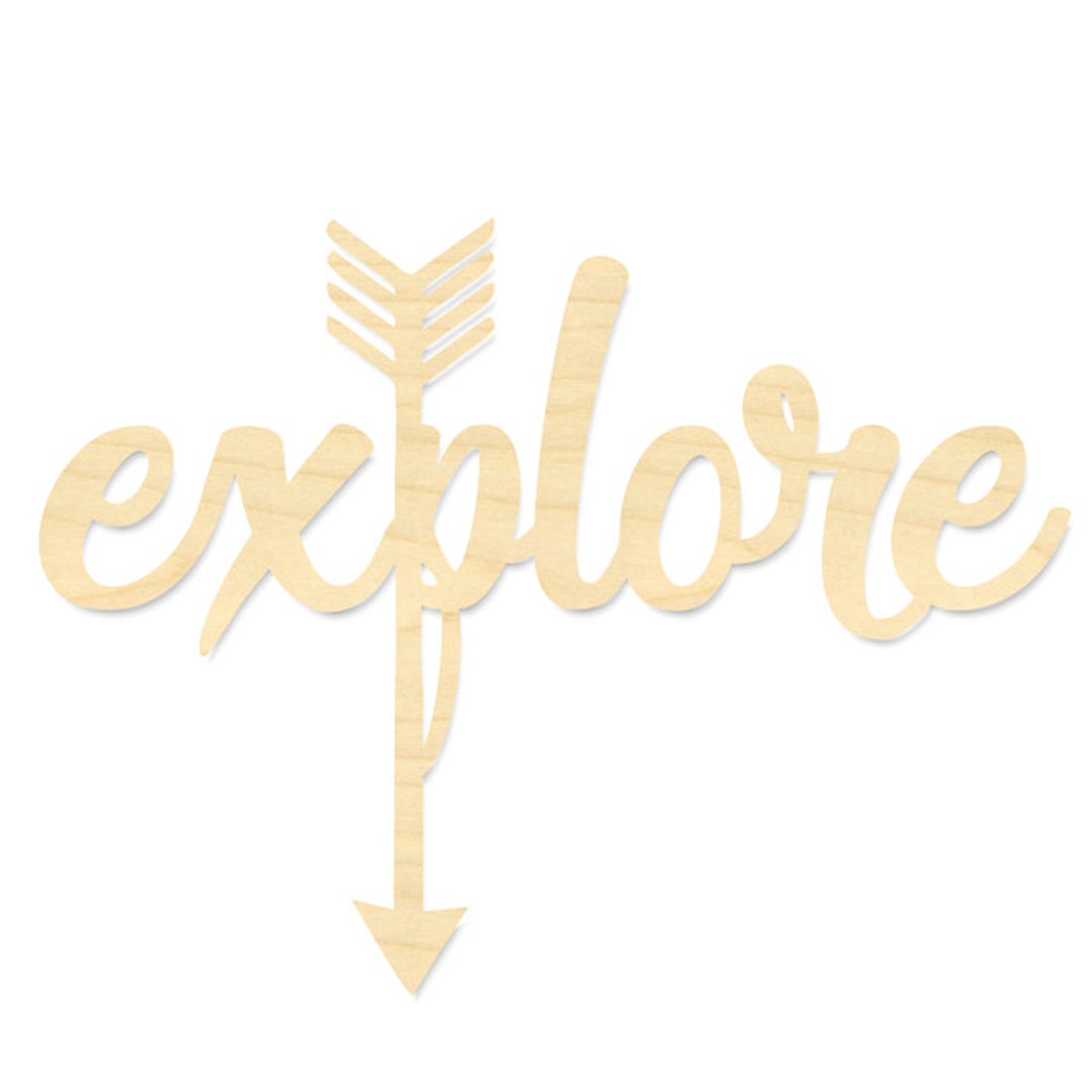 Explore Sign- Explore Laser Cut Wording- Explore Wooden Cut Out Sign ...