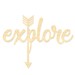 Explore Sign Explore Laser Cut Wording Explore Wooden Cut - Etsy