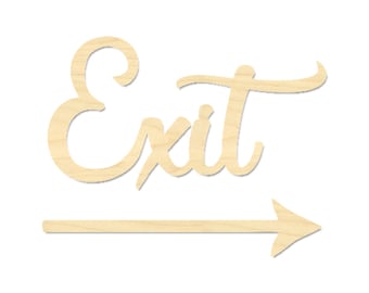 Pretty Exit Sign - Etsy
