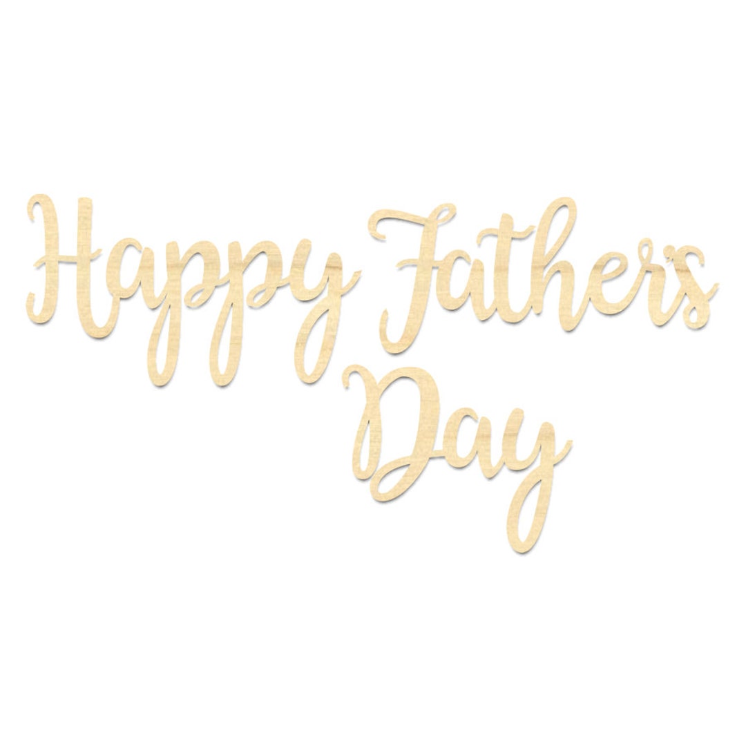 Happy Father's Day Sign- Happy Father's Day Wooden Wording- Father's ...