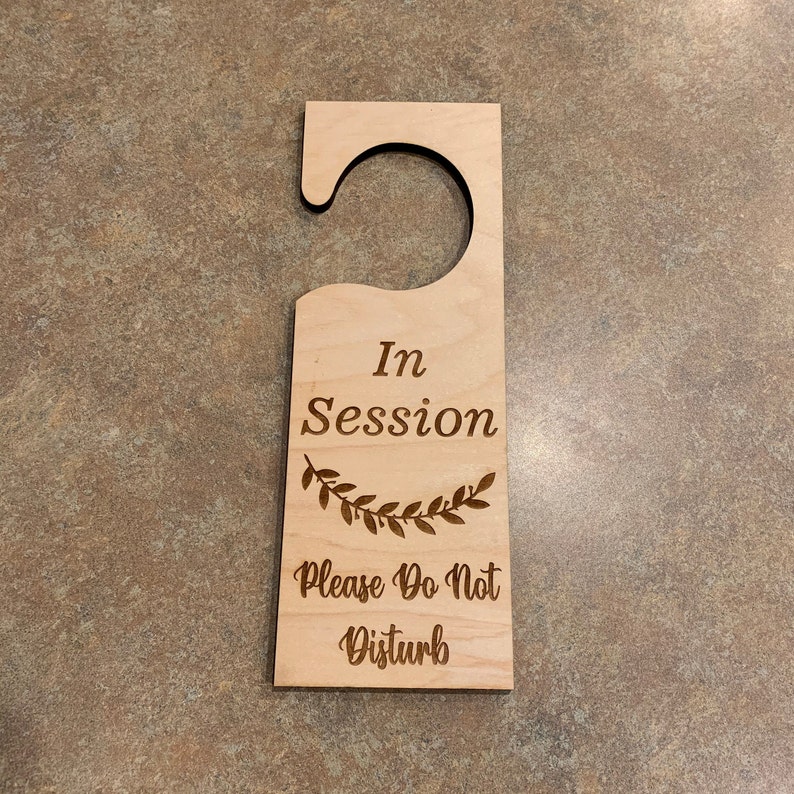 In Session Door Hanger Sign- Door Sign Hanger- Office Sign- Do Not ...