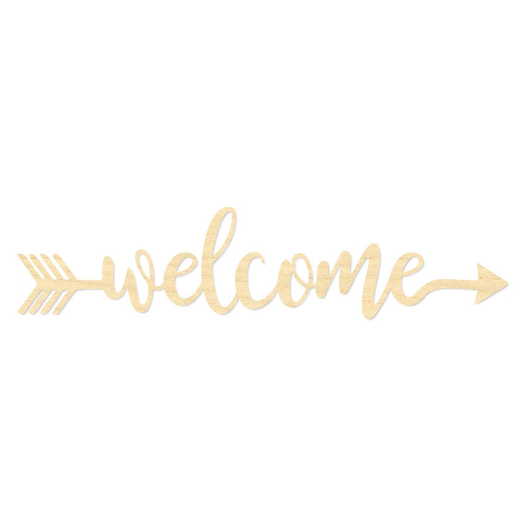 Welcome Arrow Sign- Welcome Sign- Sign With Arrow- Arrow - Etsy