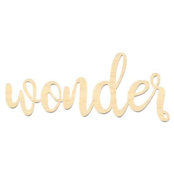 Wonder Sign Wonder Wall Sign Wonder Wording Laser Cut Out | Etsy