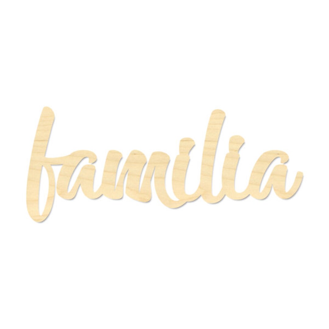 Familia Familia Sign Laser Cut Familia Word - Etsy