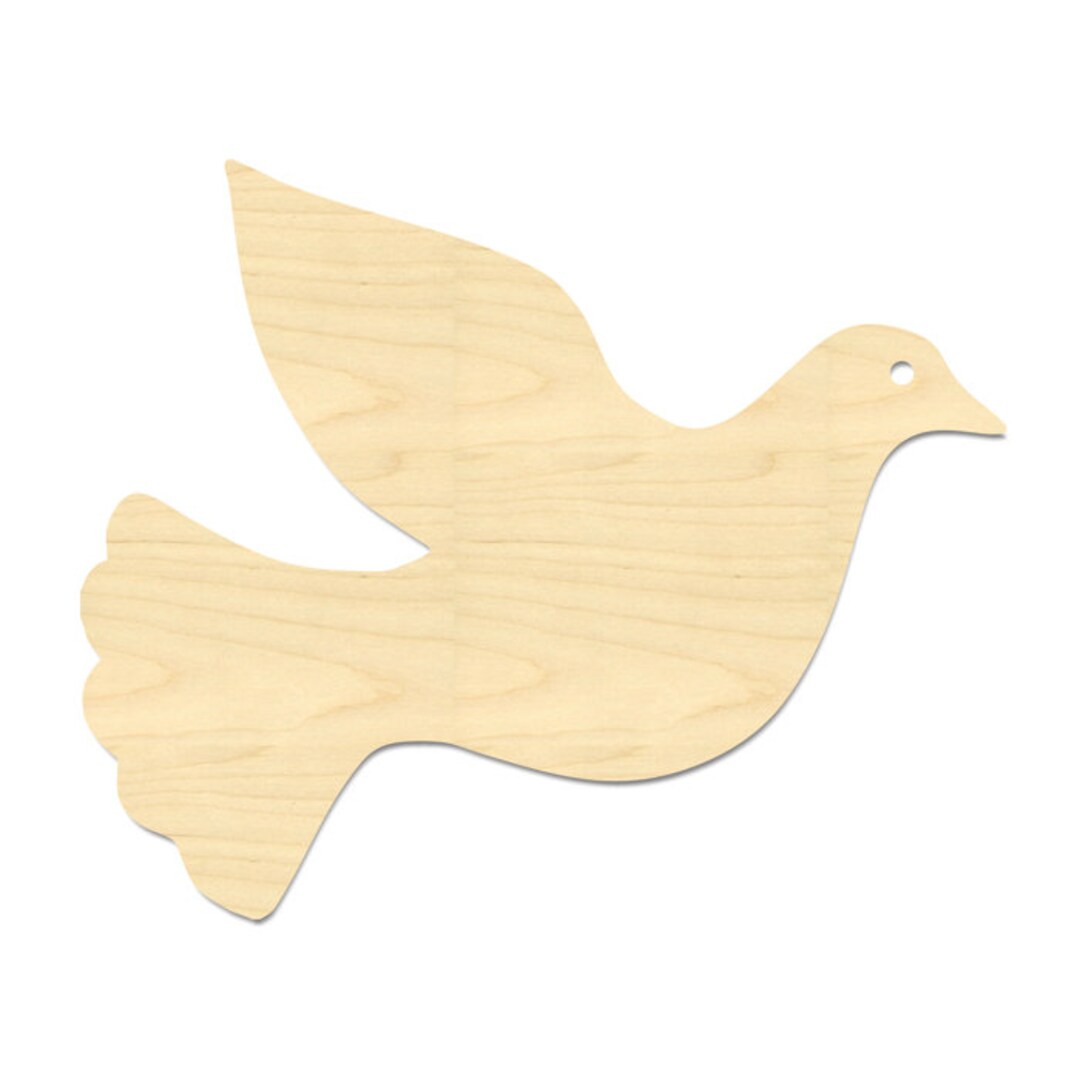 Dove- Wooden Laser Cut Dove Shape - Etsy