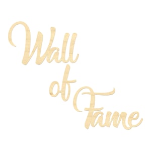 Wall of Fame Sign-wooden Wall of Fame Laser Cut Wording - Etsy