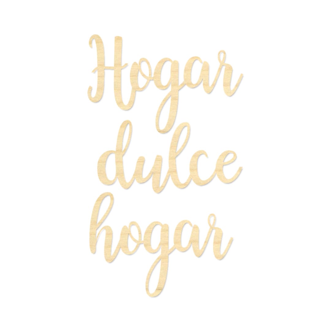 Hogar Dulce Hogar Sign- Spanish Home Sweet Home Wording- Home Sweet ...