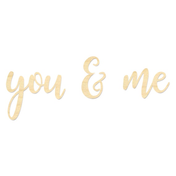 You & Me Sign-laser Cut You and Me Sign - Etsy