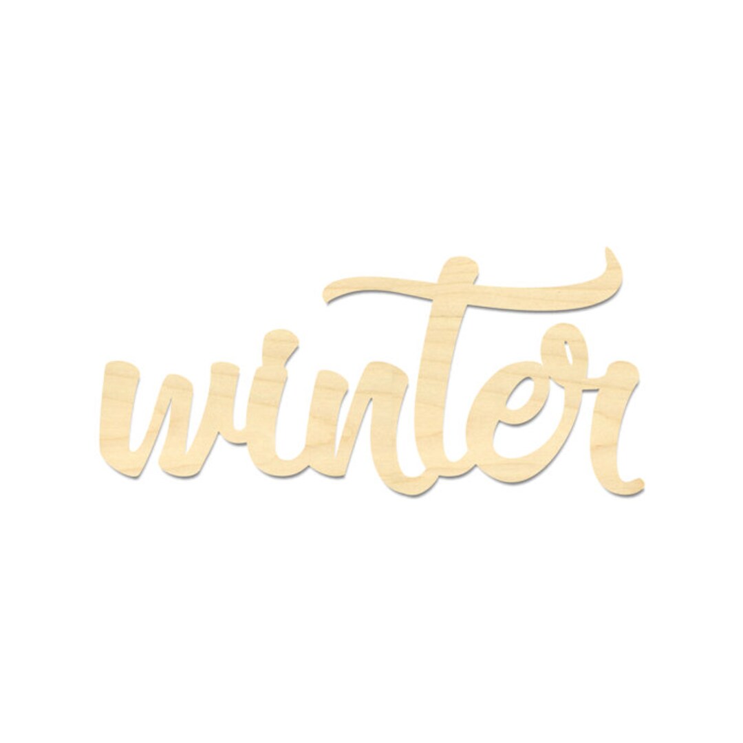Winter Sign Winter Laser Cut Wording Winter Decor - Etsy
