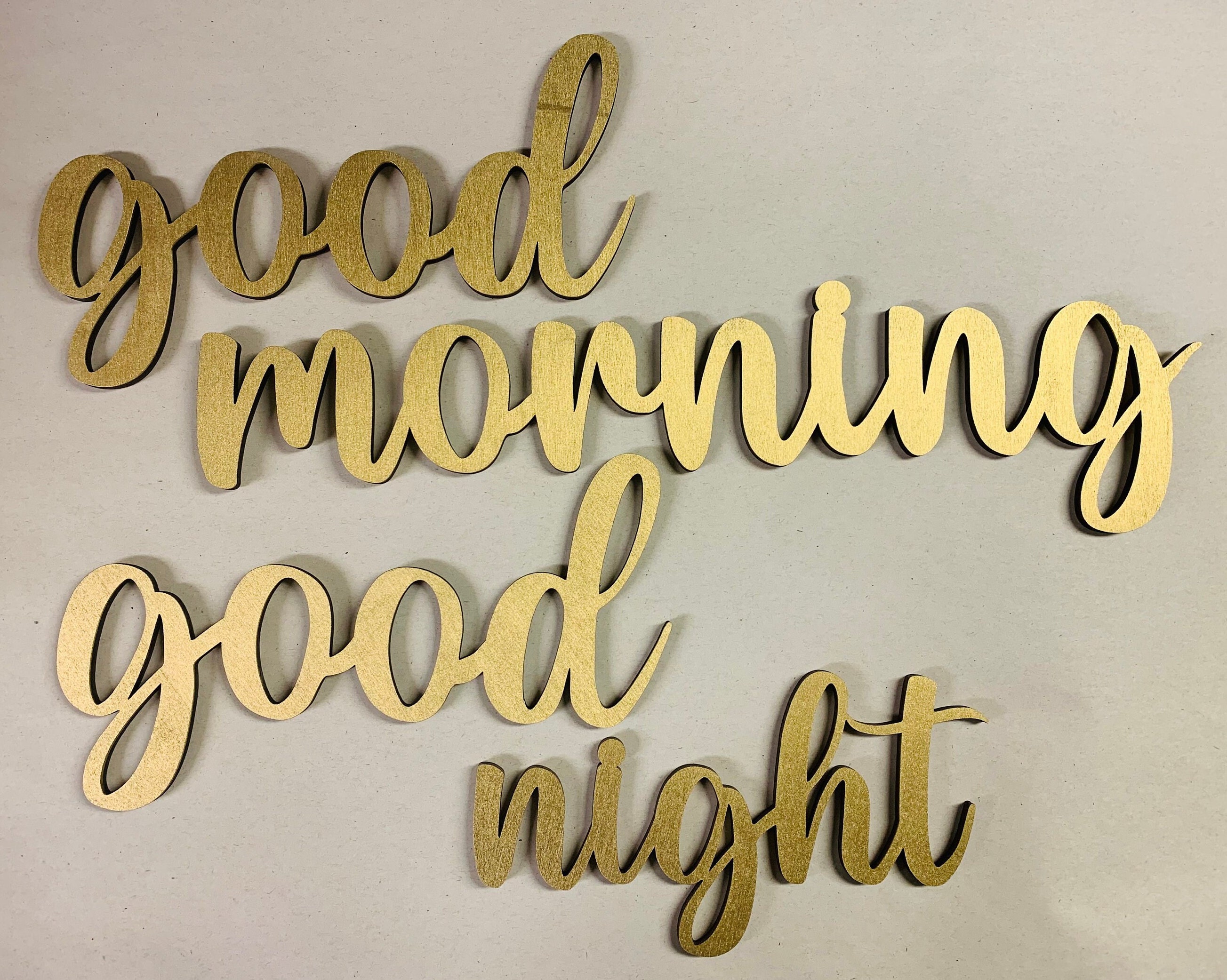 Good Night Good Morning Signs Good Night Sign Good Morning - Etsy