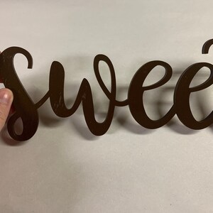 Sweet Sign- Laser Cut Sweet Wording- Sweet - Etsy