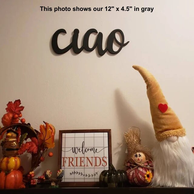 Ciao Sign Italian Hello Sign Hello Sign Laser Cut Ciao - Etsy