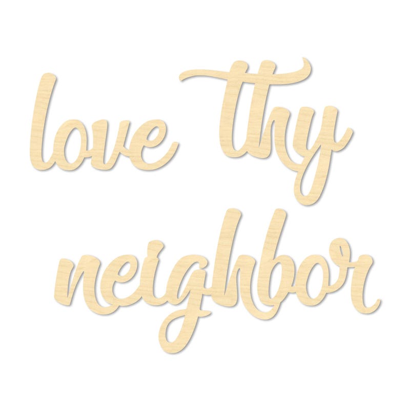 Love Your Neighbor Sign - Etsy