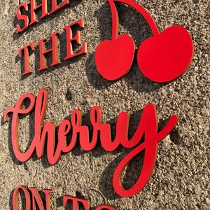 She's the Cherry on Top Sign | Birthday Arch Sign - Etsy