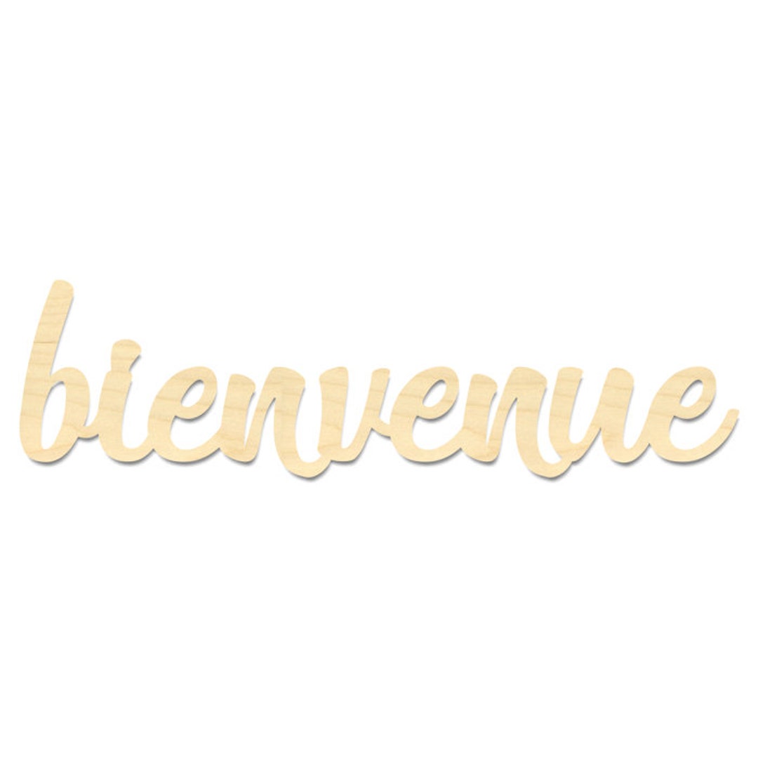 French Welcome Sign- Bienvenue Wall Sign- Welcome Sign- Bienvenue Sign ...