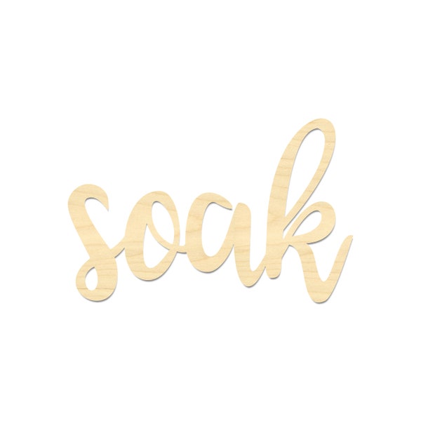Soak Sign - Etsy
