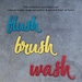Flush Brush Wash Sign- Bathroom Sign- Flush Brush Wash Wording Sign - Etsy