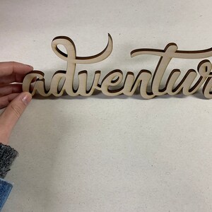 Adventure Wording Sign- Adventure Cut Out Wording - Etsy
