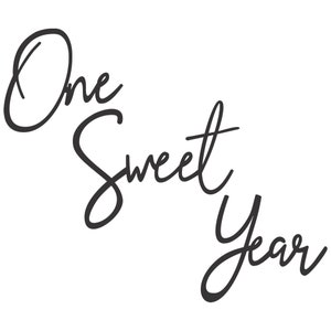 One Sweet Year Sign- First Birthday Backdrop- Wooden Cutout - Etsy
