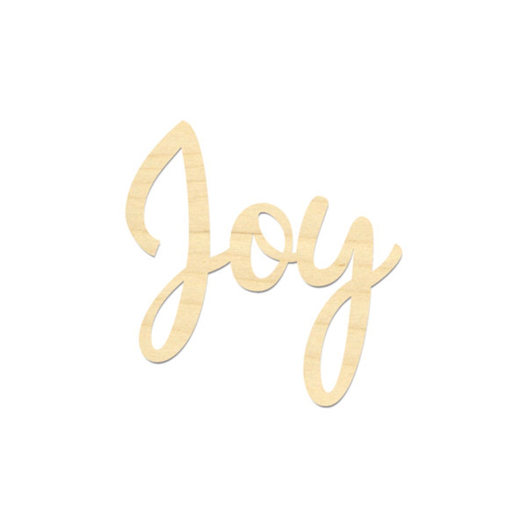 Joy Sign Laser Cut Joy Wording - Etsy