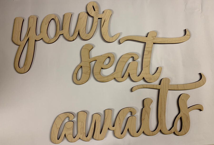Your Seat Awaits Your Seat Awaits Wording - Etsy