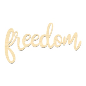 Freedom Laser Cut Wording- Freedom Sign - Etsy