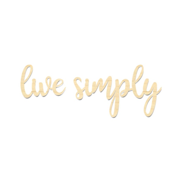 Live Simply Wall Sign - Etsy