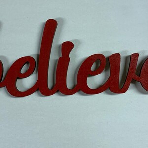 Believe Wording Sign Believe Sign Laser Cut Believe Wording - Etsy