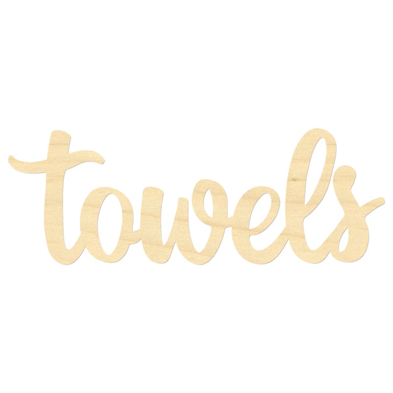 Bathroom Towel Signs - Etsy
