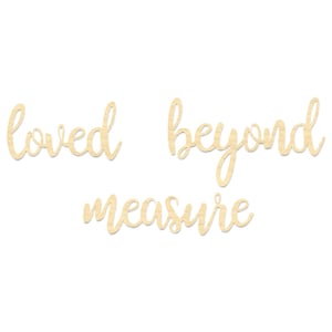 Loved Beyond Measure Sign- Growth Chart Sign - Etsy