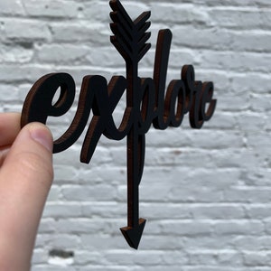 Explore Sign- Explore Laser Cut Wording- Explore Wooden Cut Out Sign ...
