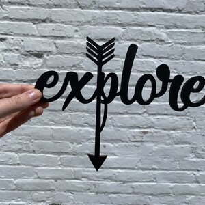 Explore Sign- Explore Laser Cut Wording- Explore Wooden Cut Out Sign ...