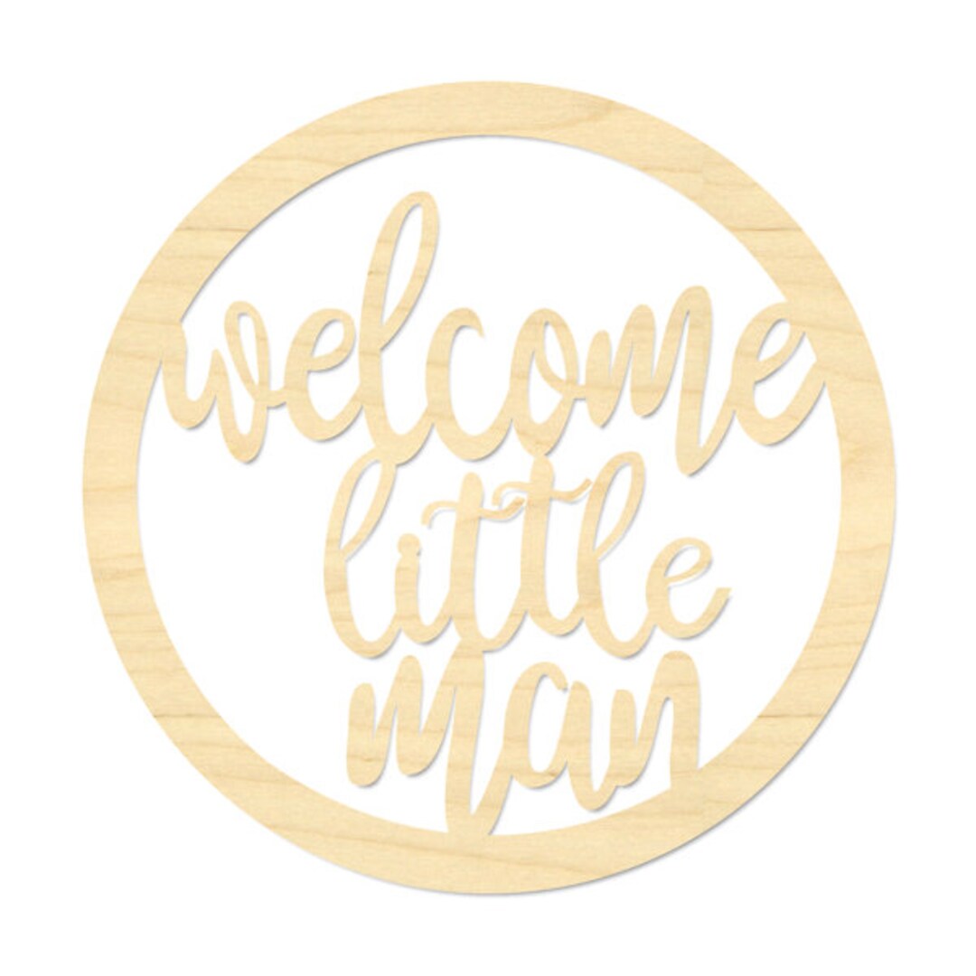 Welcome Little Man Sign Baby Shower Door Wreath - Etsy