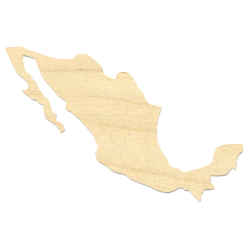 Mexico Cutout-wooden Mexico Country Shape - Etsy