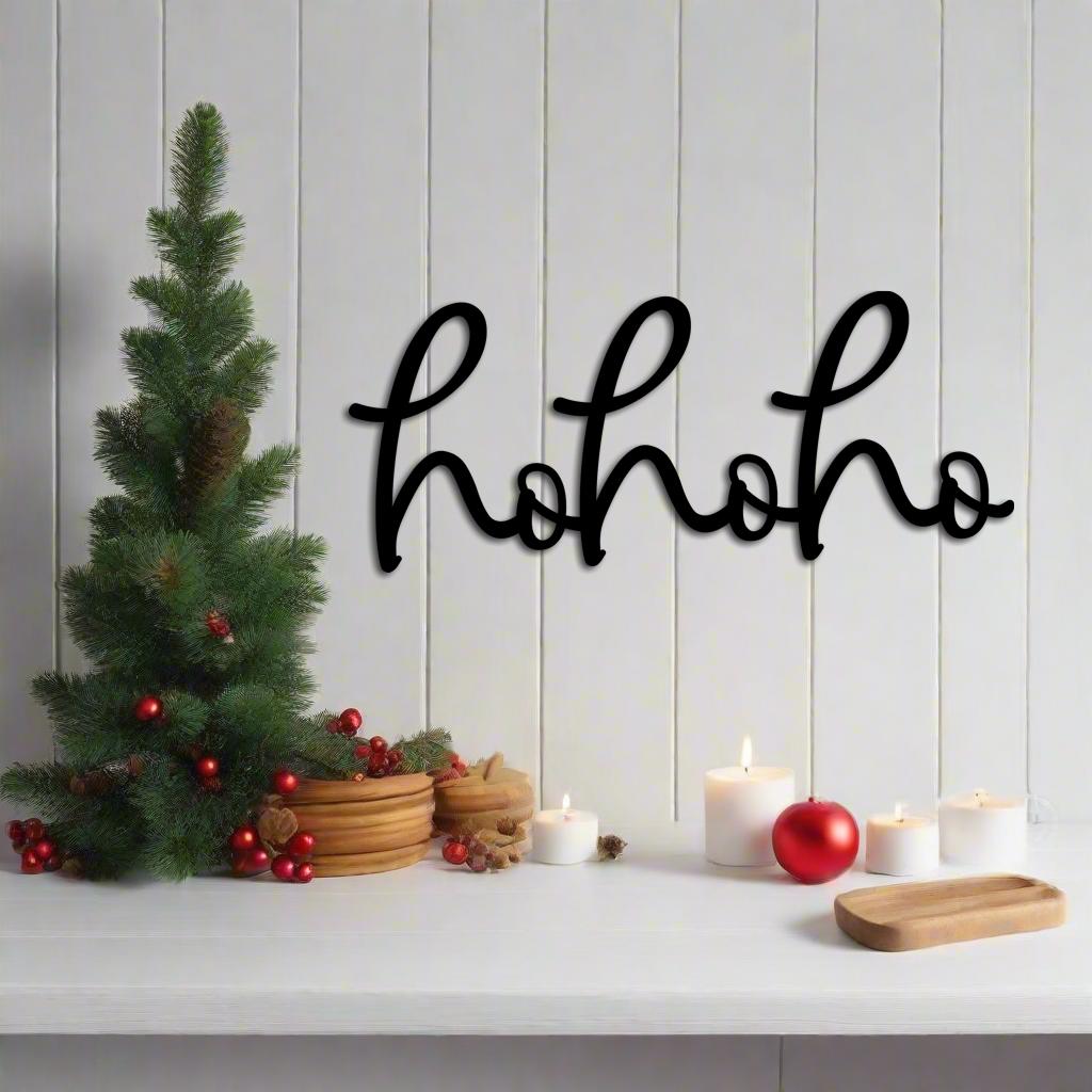 Ho Ho Ho Sign for Trendy Christmas Decor - Etsy