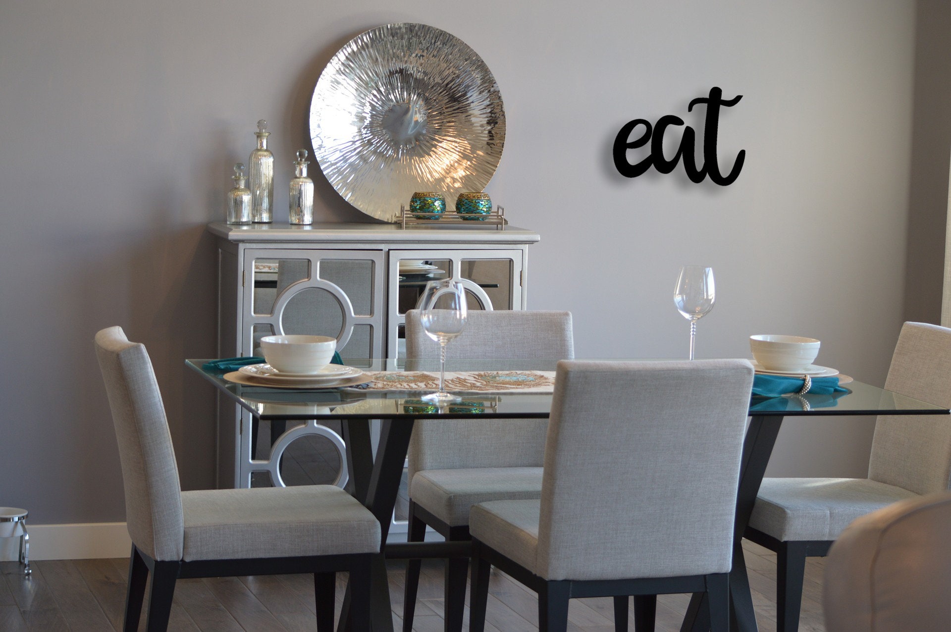 Eat Sign Eat Kitchen Sign Eat Laser Cut Wording Eat - Etsy