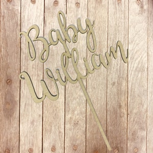 Personalized Baby Cake Topper- Baby Shower Cake Topper - Etsy