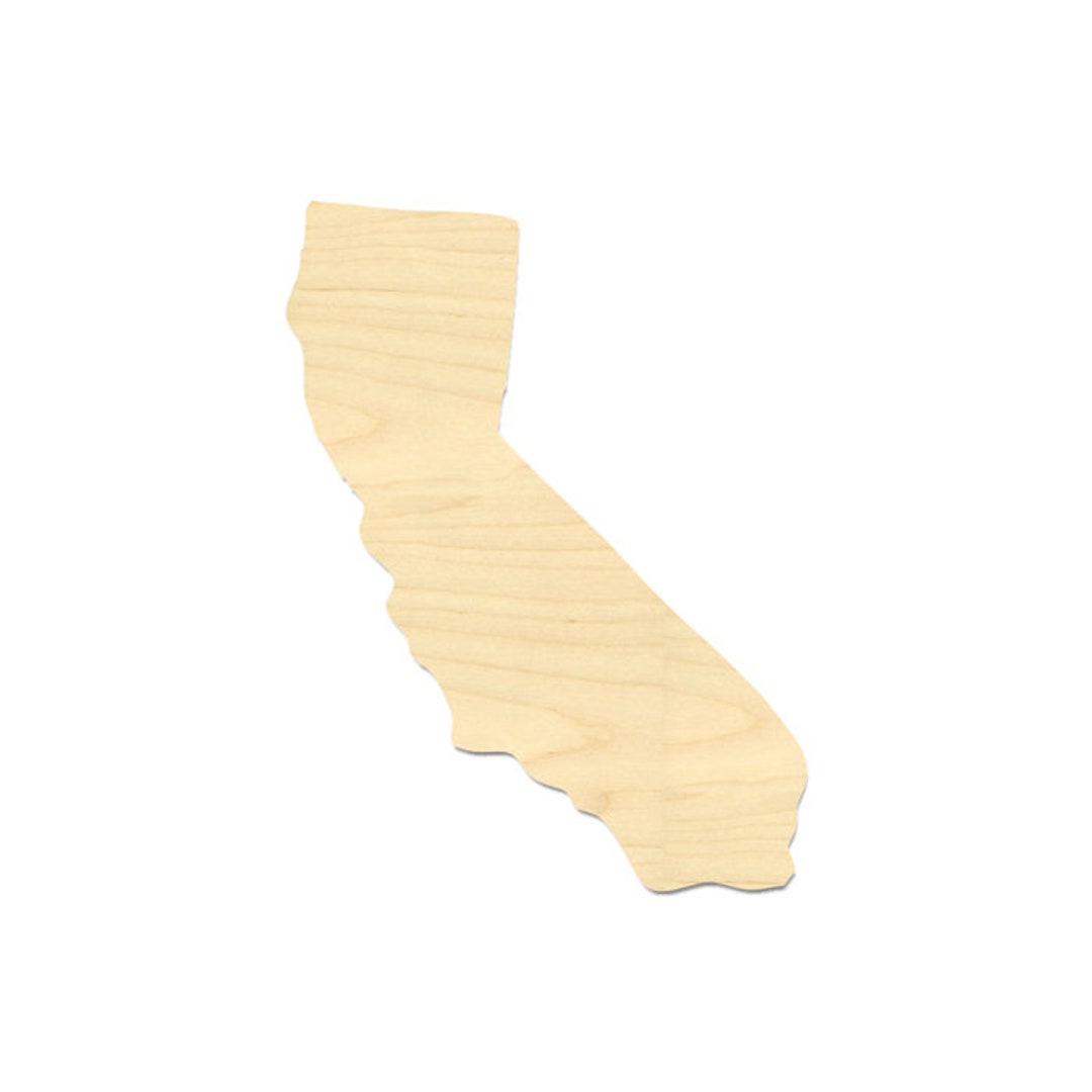 California State Shape- Laser Cut California State Shape- California - Etsy