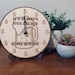 Bar Clock Wooden Engraved Clock It's Always Five O Clock - Etsy