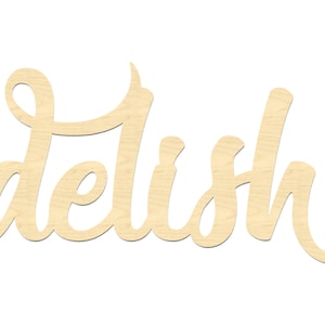 Delish Laser Cut Wording-kitchen Sign - Etsy