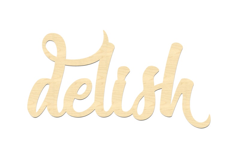 Delish Laser Cut Wording-kitchen Sign - Etsy