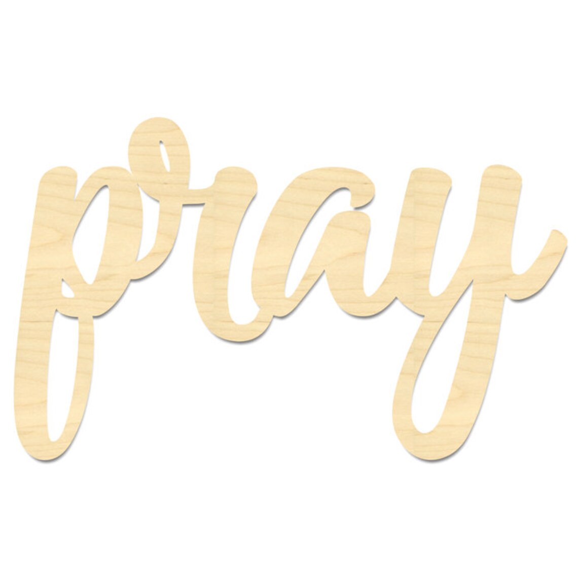 Pray Sign Pray Pray Laser Cut Wording Religious DIY Sign - Etsy