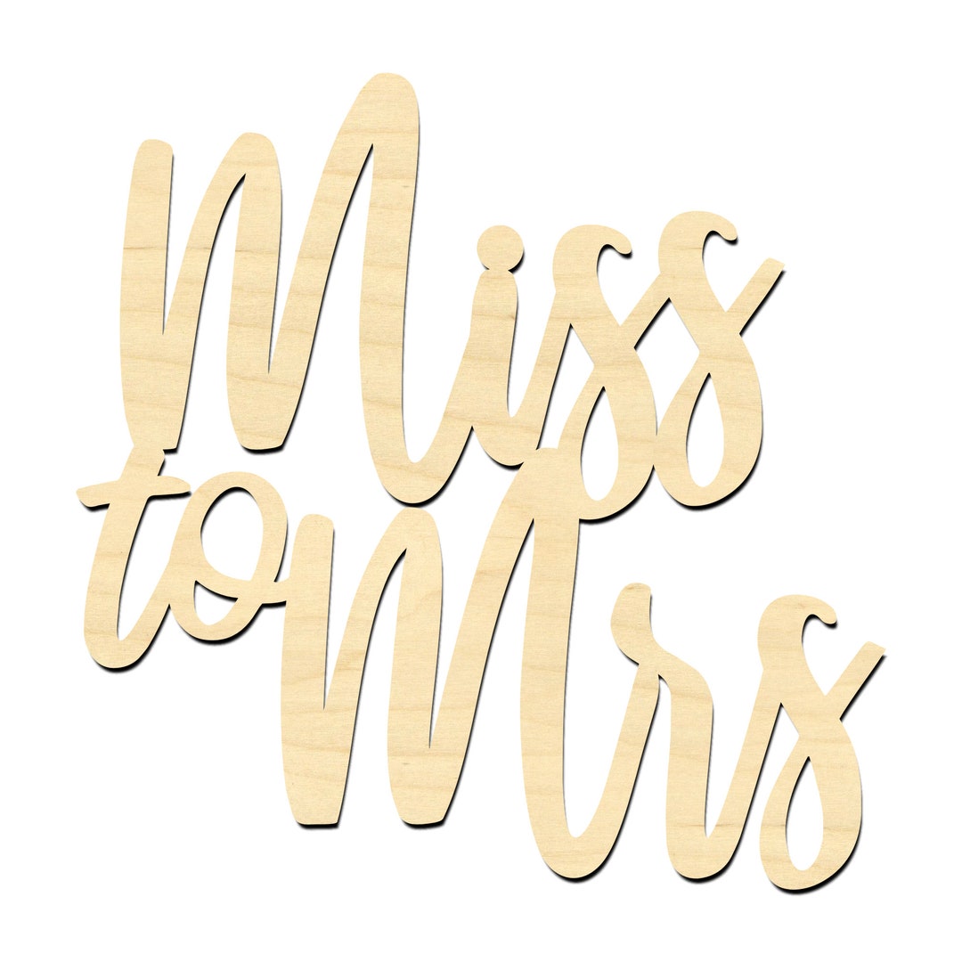 Miss to Mrs Sign- Wooden Bridal Shower Sign - Etsy